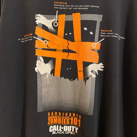 Source Unknown | Shirts | Vtg Retro Gamer Cod Call Of Duty Black Ops Ii ...